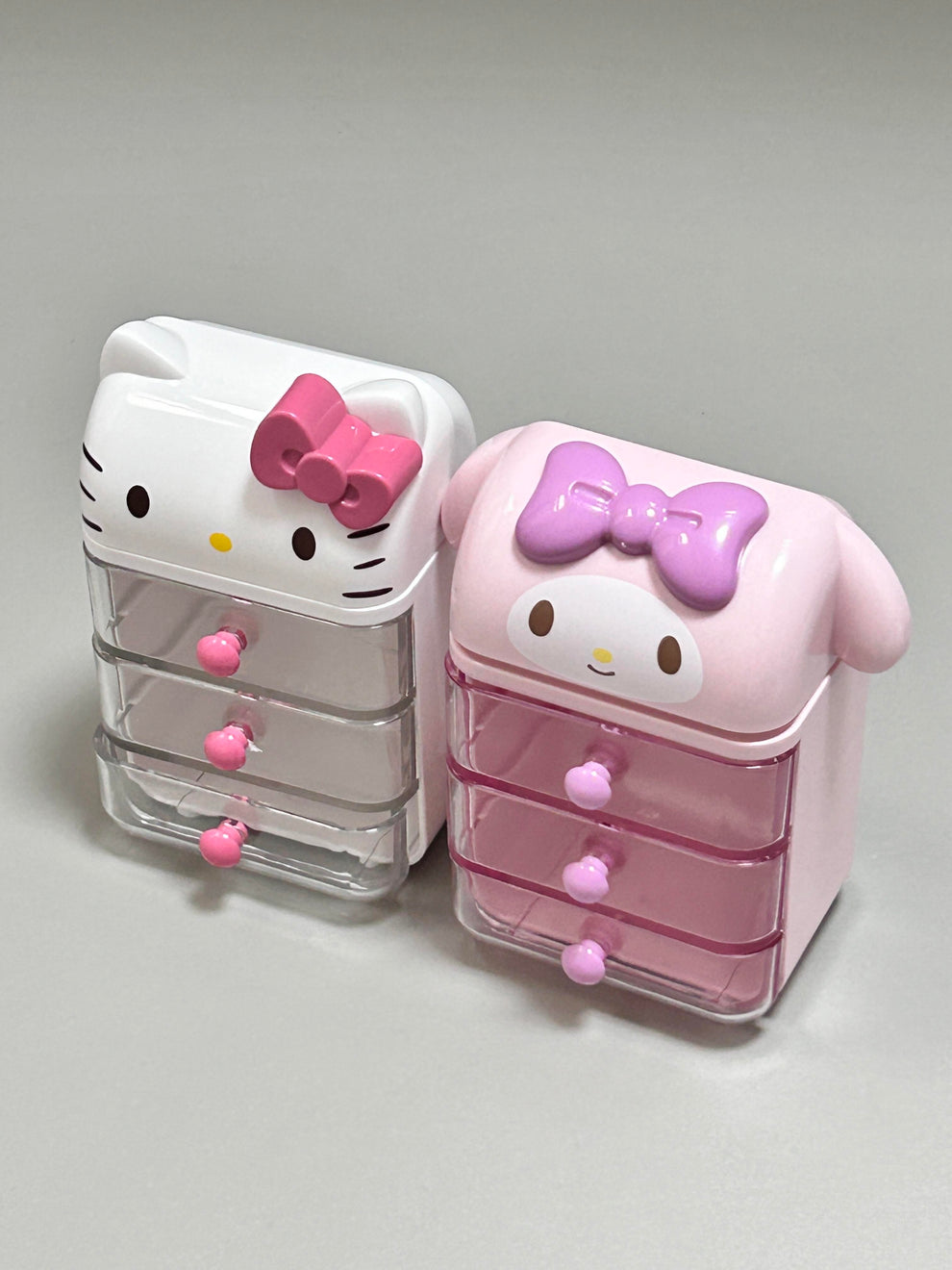 Sanrio Character 3-Drawer Mini Drawer Locker Compact Storage Organizat ...