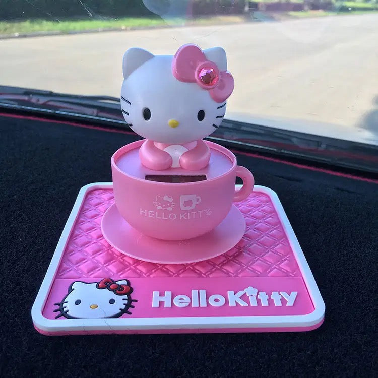 Hellokitty Solar Powered Bobble Toy Animated Solar Bobble Head Toys De ...