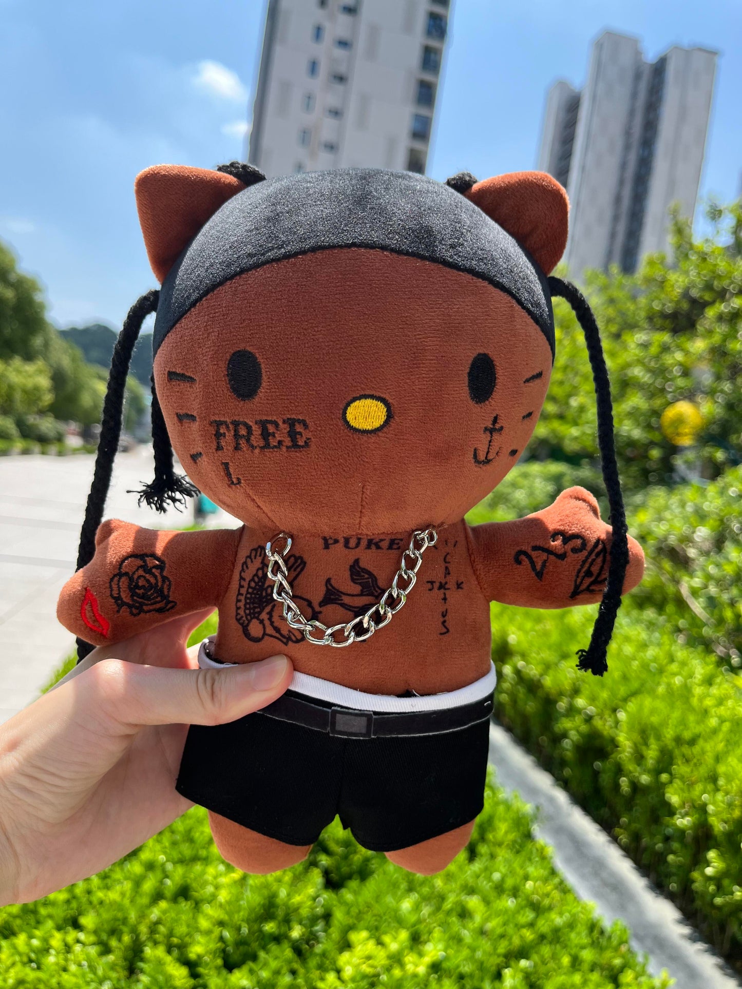 Hello Kitty x Travis Scott Funny Plush Toys Creative Gift – jellykawaii